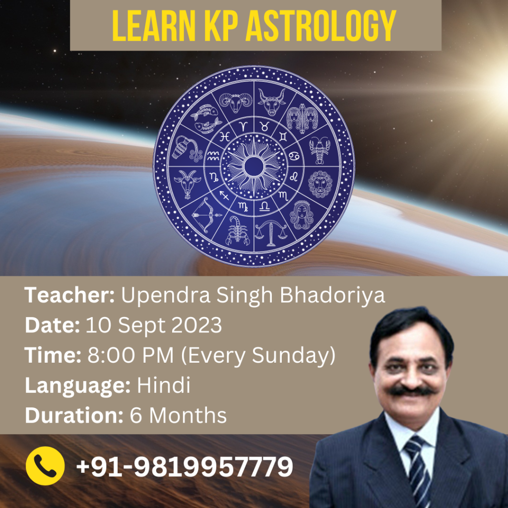 Learn KP Astrology in Hindi with Upendra Singh Bhadoriya